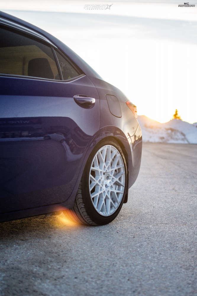 2014 Toyota Corolla S with 18x8.5 Rotiform Blq and Continental 245x40 ...