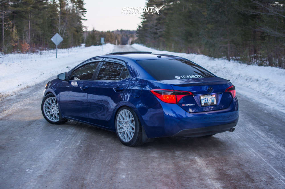 2014 Toyota Corolla S with 18x8.5 Rotiform Blq and Continental 245x40 ...