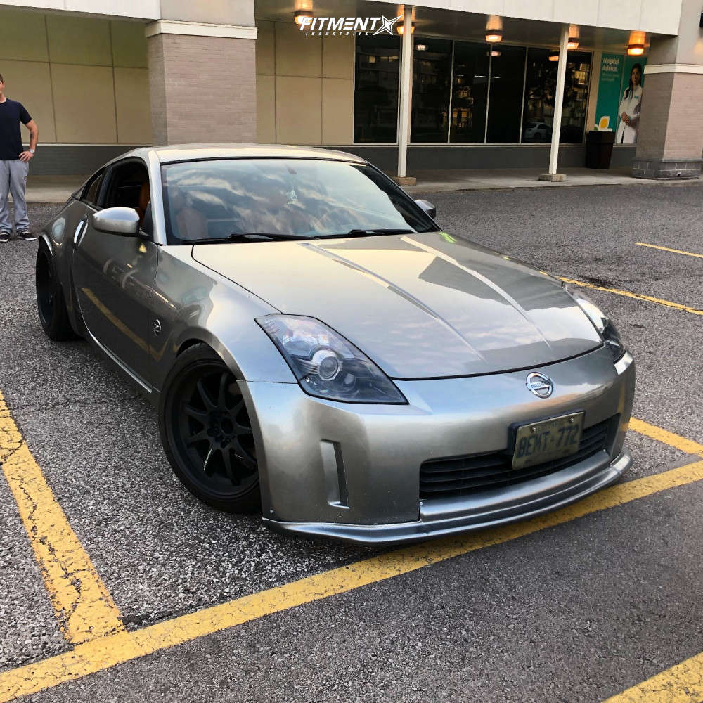 2003 Nissan 350Z Track with 18x9 Work D9r and Cooper 235x45 on ...