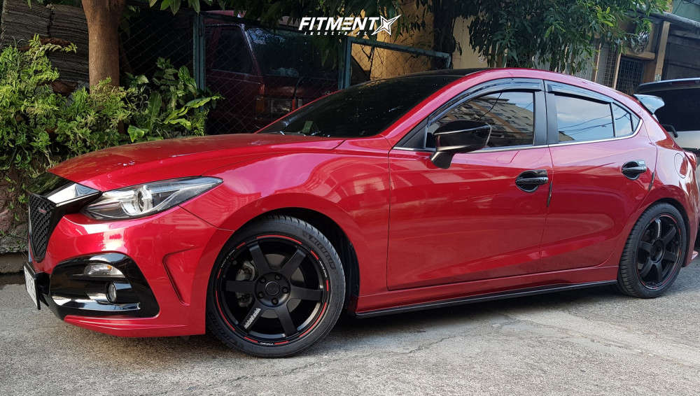 2016 Mazda 3 Sport GT with 18x8.5 Rays Engineering TE37 Time Attack ...