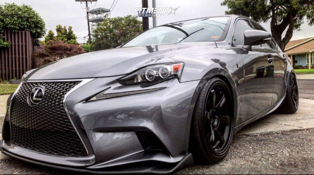2014 Lexus IS250 F Sport with 18x9.5 Rays Engineering Te37 and Lionhart ...