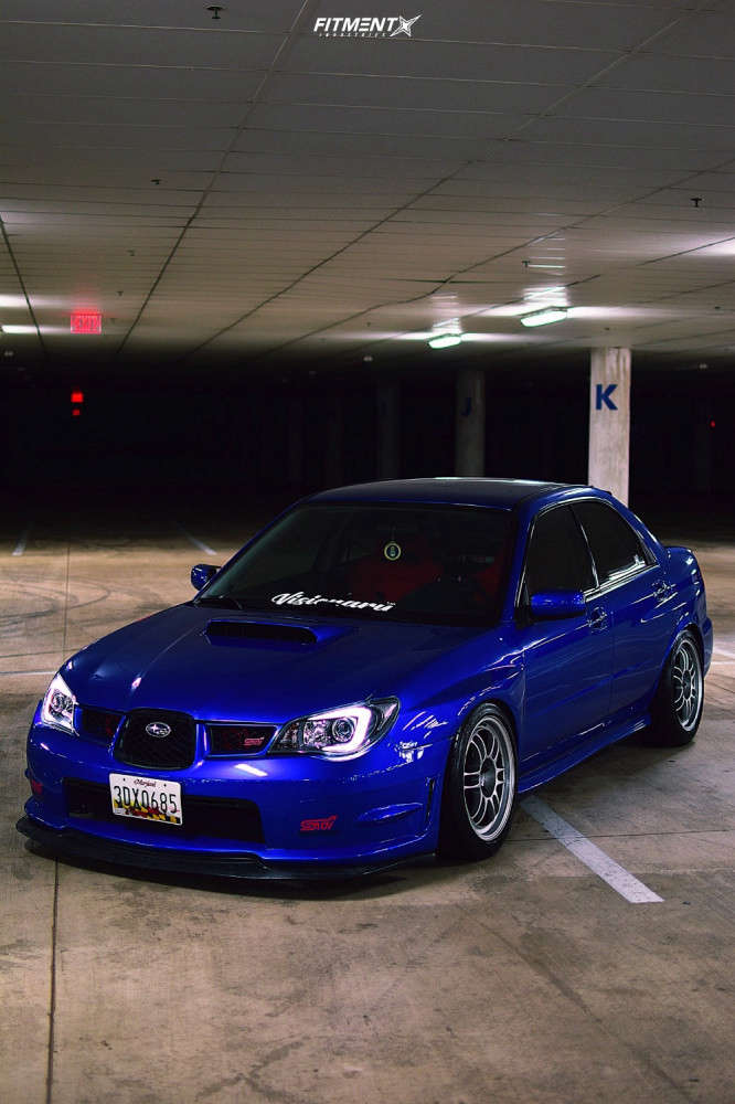 2006 Subaru WRX Base with 17x8 Enkei RPF1 and Dunlop 235x45 on ...