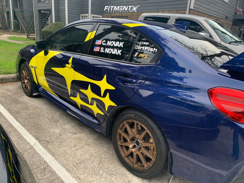 2018 Subaru WRX STI Base with 17x8 Method Mr501 and Firestone 235x45 on Stock Suspension ...