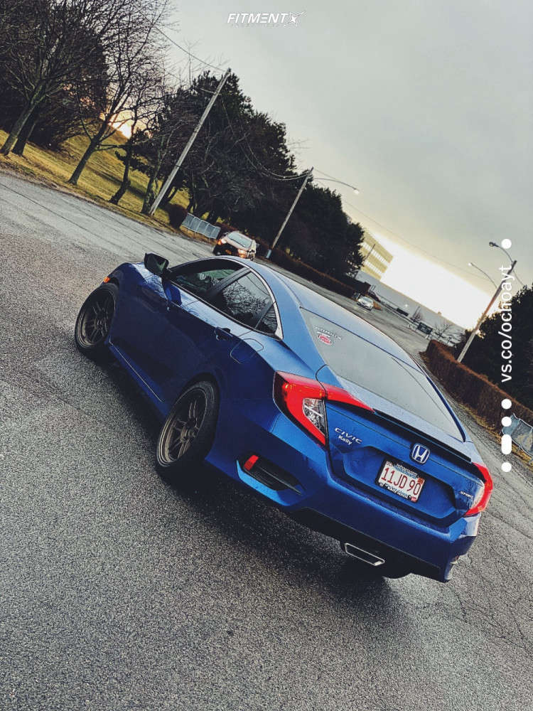 2019 Honda Civic Sport with 18x9.5 ESR Sr11 and Michelin 245x40 on ...