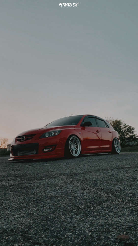 2008 Mazda MazdaSpeed3 Base with 18x9.5 ESR SR11 and Nitto 215x35 on ...