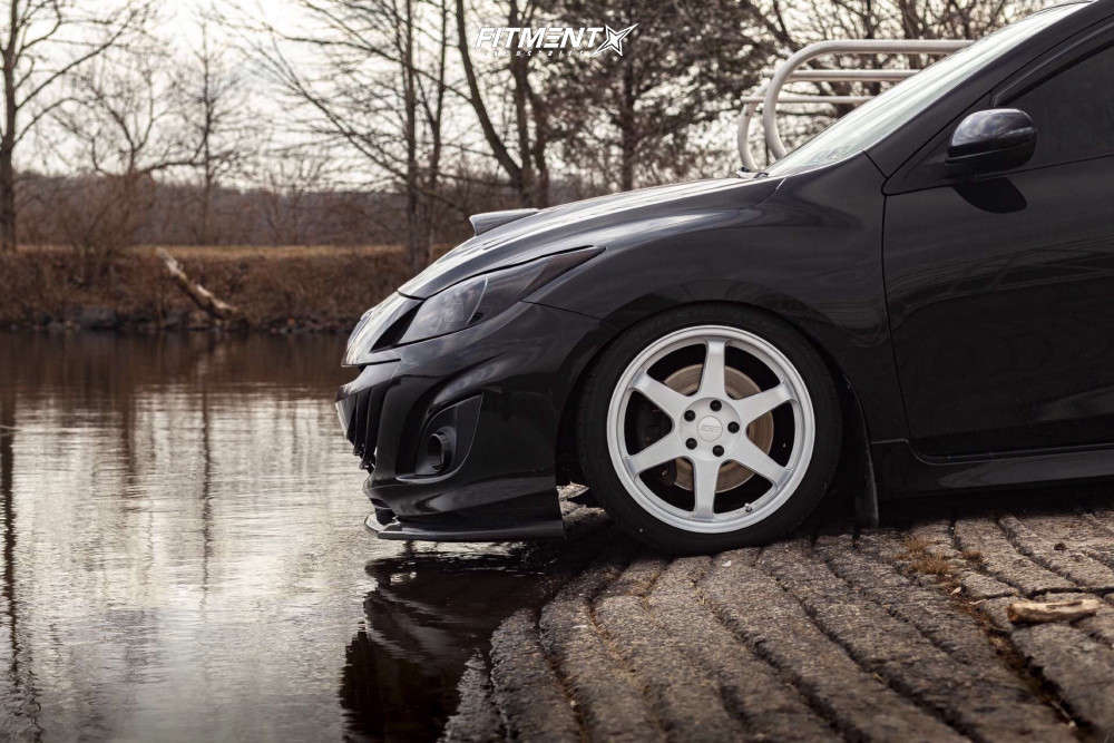 2012 Mazda 3 Mazdaspeed with 18x8.5 ESR Sr07 and Federal 225x40 on Coilovers | 945673 | Fitment ...
