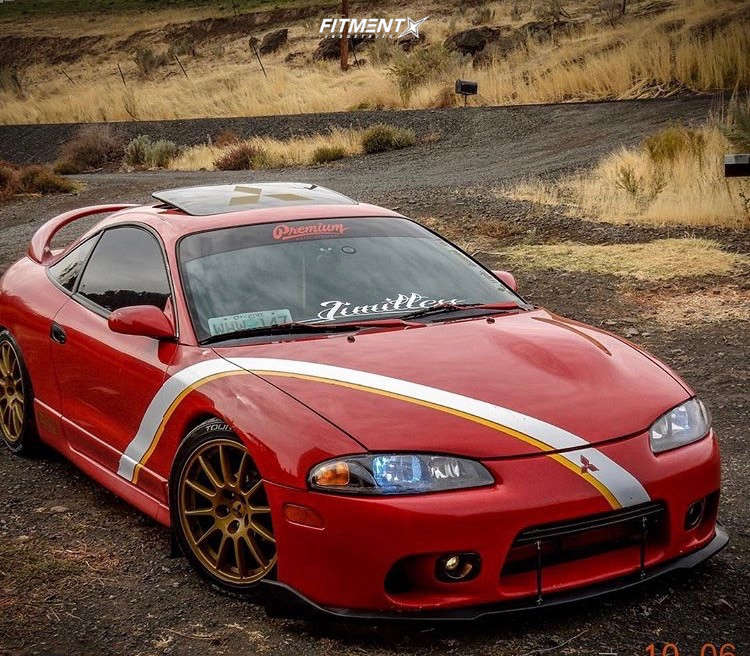 1998 Mitsubishi Eclipse GS with 18x8.5 Enkei Evo X Wheels and Federal ...