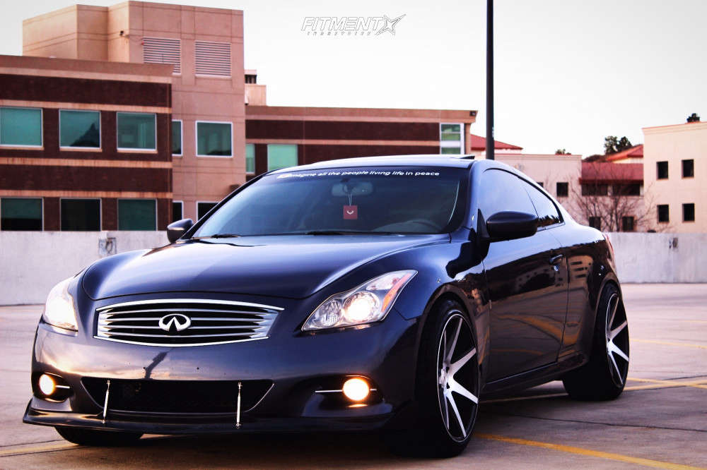 2012 INFINITI G37 X with 20x10.5 Vossen Cv7 and Nitto 265x35 on ...