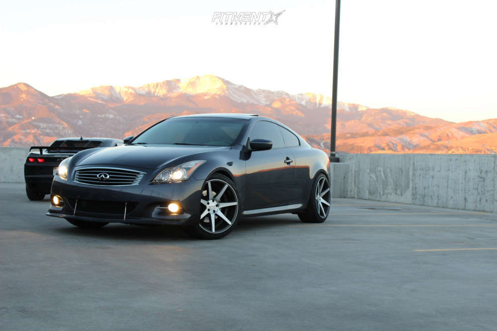 2012 INFINITI G37 X with 20x10.5 Vossen Cv7 and Nitto 265x35 on ...