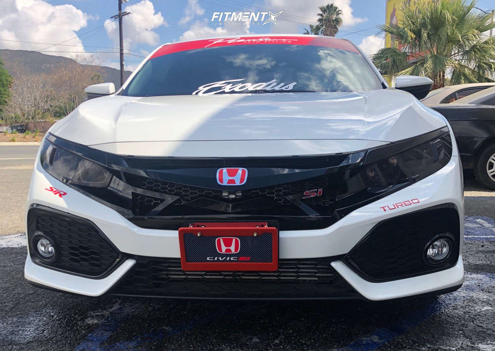 2018 Honda Civic Si with 18x8.5 MST Suzuka and Lexani 235x40 on Stock ...
