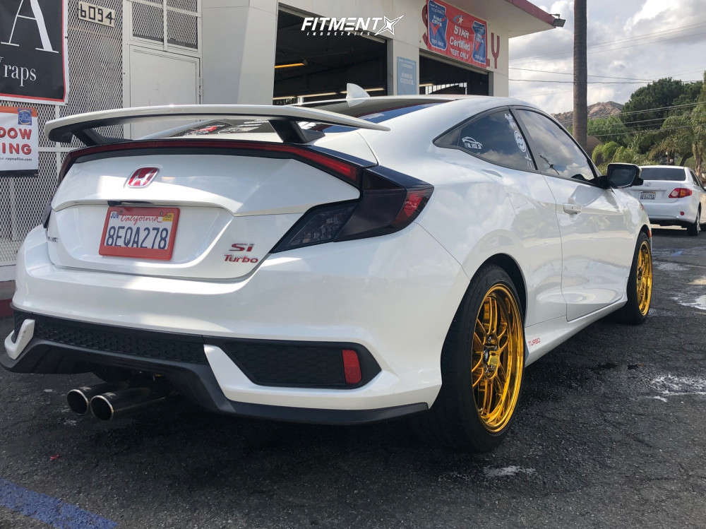 2018 Honda Civic Si with 18x8.5 MST Suzuka and Lexani 235x40 on Stock ...
