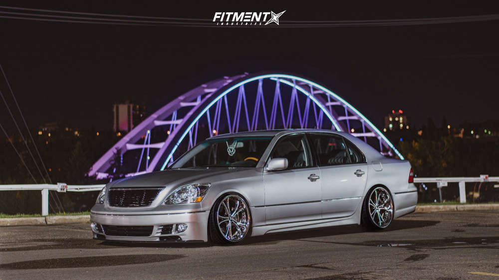 2005 Lexus LS430 Base with 20x9.5 Weds Cerberus Iii and Achilles 225x35 ...