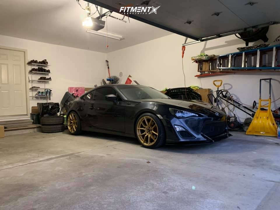 2016 Scion FR-S Base with 18x9.5 Option Lab R716 and Continental 245x35 ...