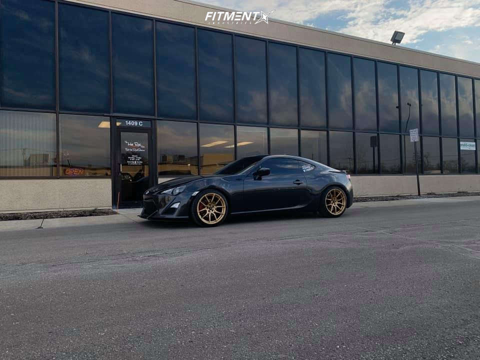 2016 Scion FR-S Base with 18x9.5 Option Lab R716 and Continental 245x35 ...