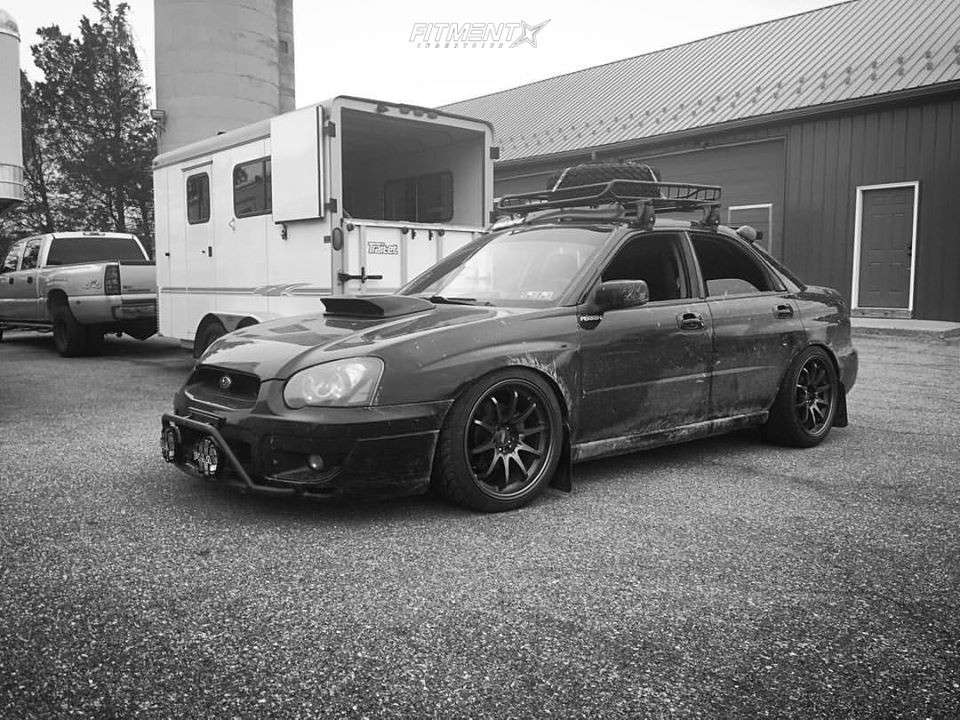 2005 Subaru WRX Base with 18x10 Rota G-force and Nitto 245x40 on ...
