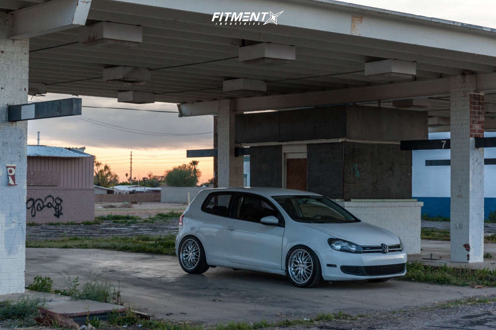 2010 Volkswagen Golf Base with 18x8.5 MRR Gt1 and General 245x40 on ...