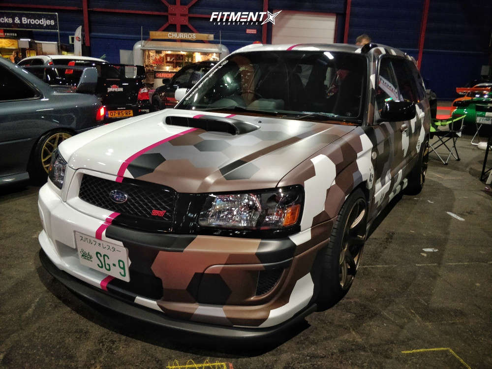 2004 Subaru Forester XT with 18x9.5 Rota Pro-R and Kumho 245x35 on ...