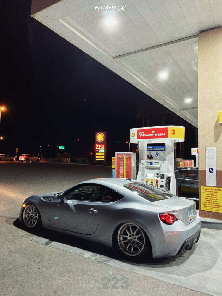 2016 Scion FR-S Base with 18x9.5 Aodhan DS02 and Achilles 225x40 on Coilovers | 959718 | Fitment ...