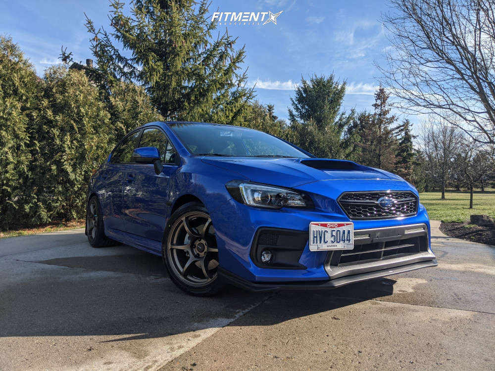 2019 Subaru WRX Limited with 18x9.5 AVID1 AV26 and Firestone 255x40 on ...