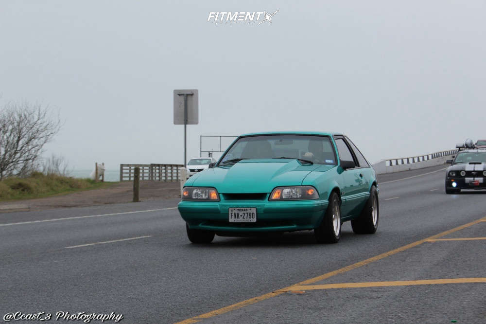 1993 Ford Mustang LX with 15x7 Weld Racing RTS 71-S and Sumitomo 265x35 ...