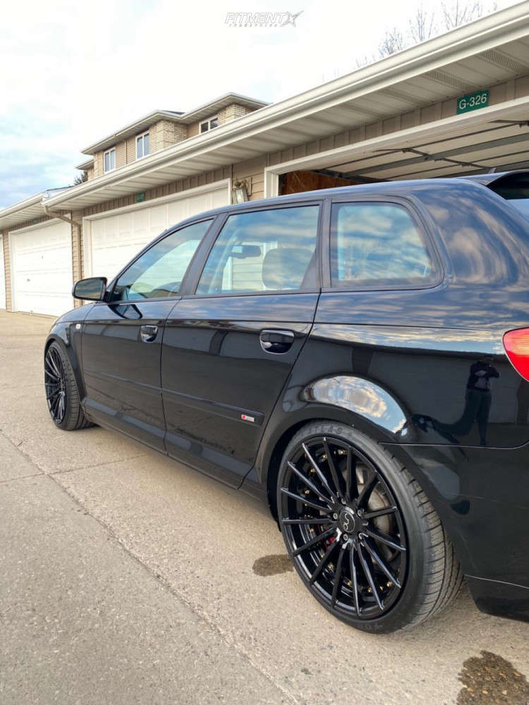 2008 Audi A3 Quattro Base with 18x8.5 JNC Jnc042 and Atlas 205x40 on ...