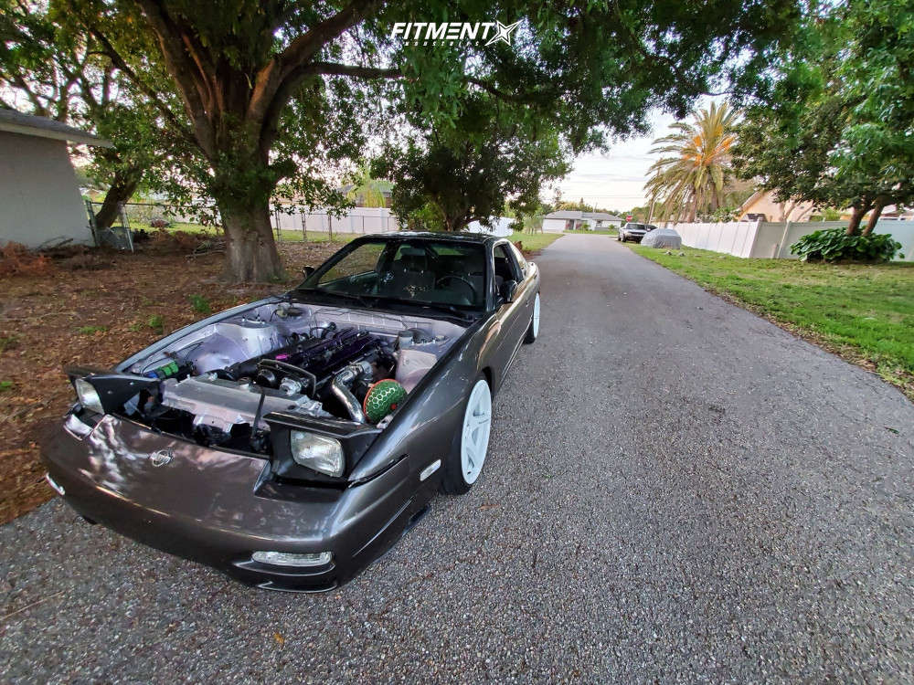 1991 Nissan 240SX Base with 18x9 Cosmis Racing N5r and Atrezzo 225x35 ...