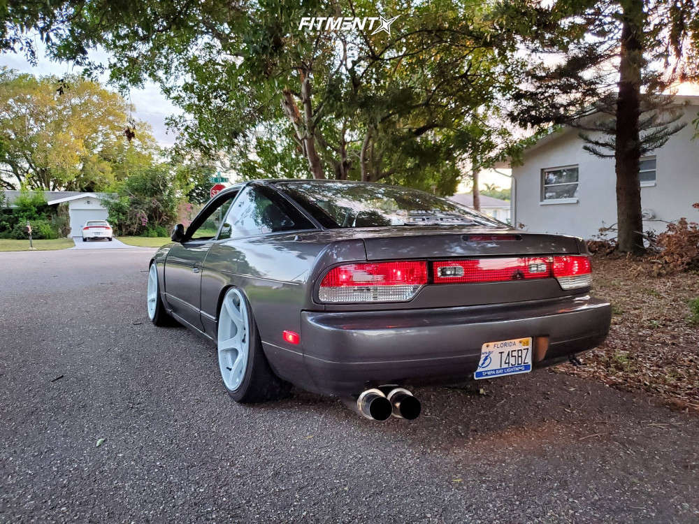 1991 Nissan 240SX Base with 18x9 Cosmis Racing N5r and Atrezzo 225x35 ...