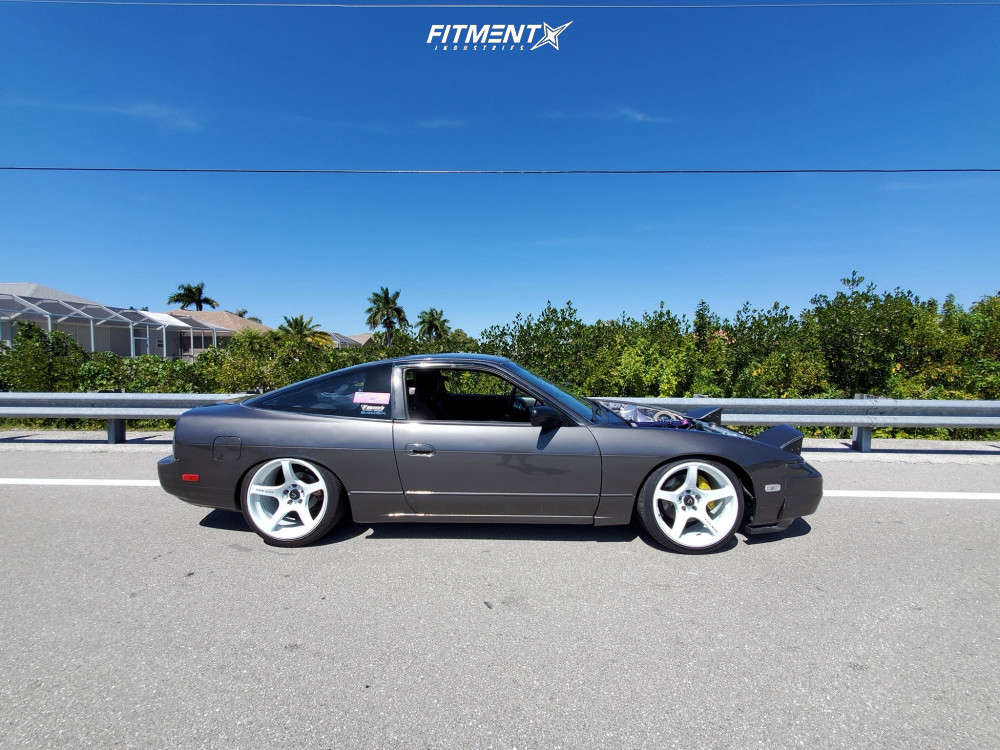 1991 Nissan 240SX Base with 18x9 Cosmis Racing N5r and Atrezzo 225x35 ...