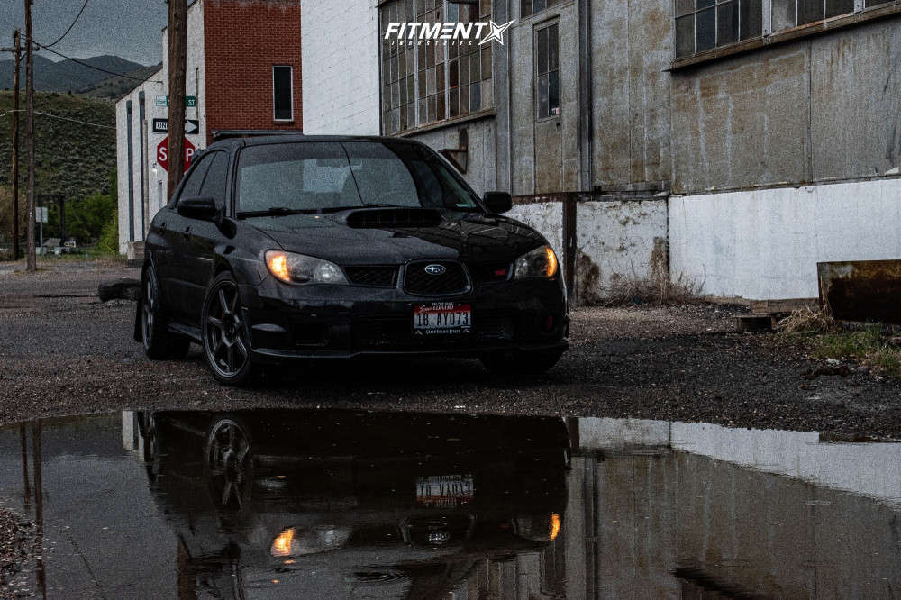 2007 Subaru WRX STI Base with 18x9 Konig Ultraform and Falken 245x35 on ...