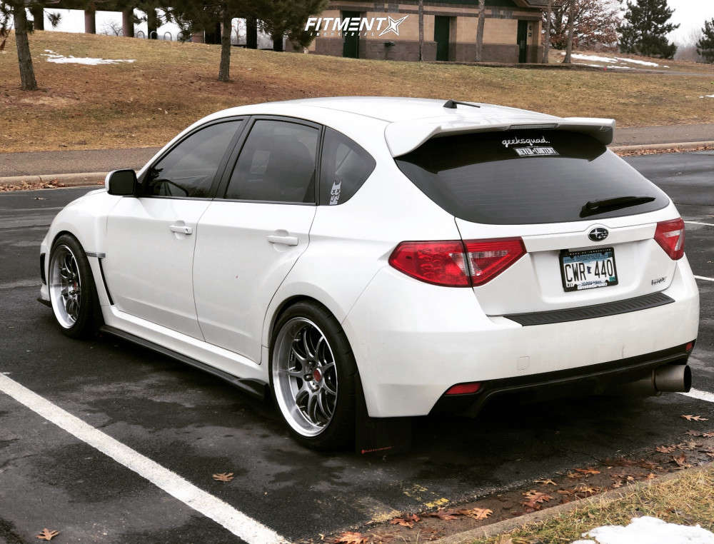 2014 Subaru WRX Limited with 18x9.5 Work D9r and Firestone 265x35 on ...