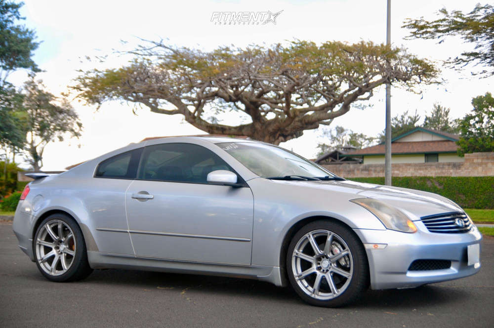 2004 INFINITI G35 Rwd 2dr Coupe w/Leather (3.5L 6cyl 5A) with 19x9 Work ...