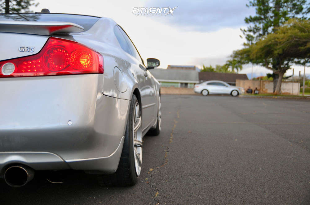 2004 INFINITI G35 Rwd 2dr Coupe w/Leather (3.5L 6cyl 5A) with 19x9 Work ...