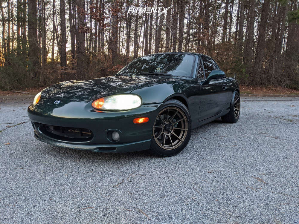 1999 Mazda MX-5 Miata Base with 15x8 Advanti Racing Storm S1 and Nitto ...