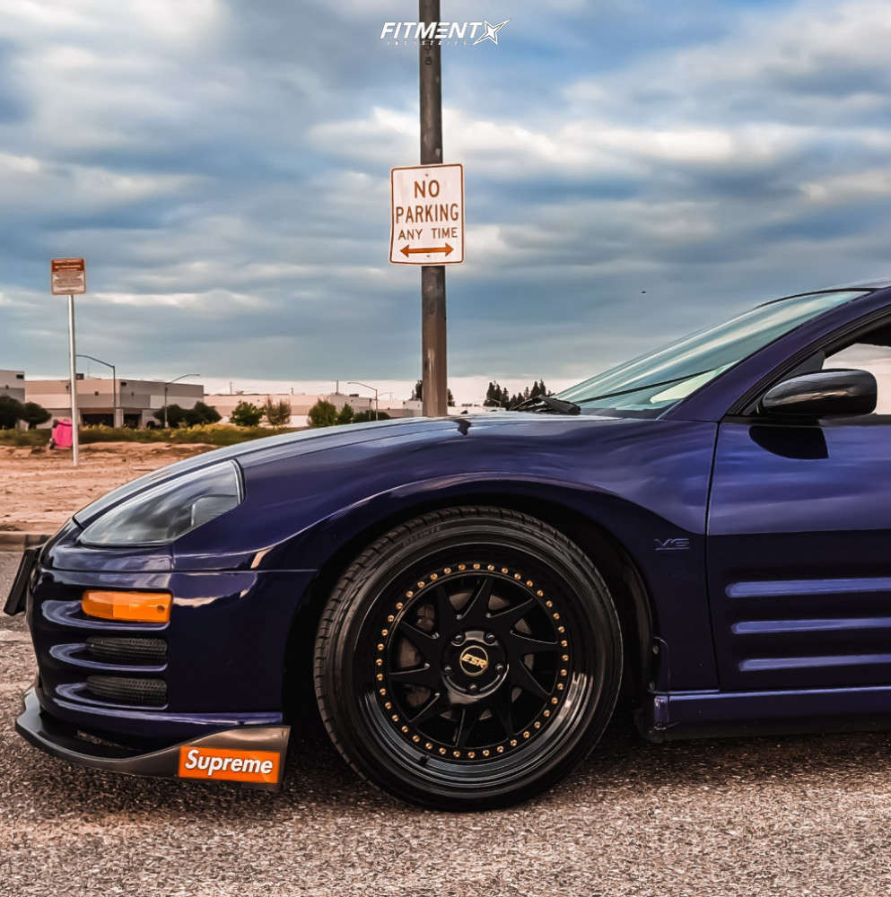 2000 Mitsubishi Eclipse GT with 18x9.5 ESR Sr09 and Delinte 225x40 on ...