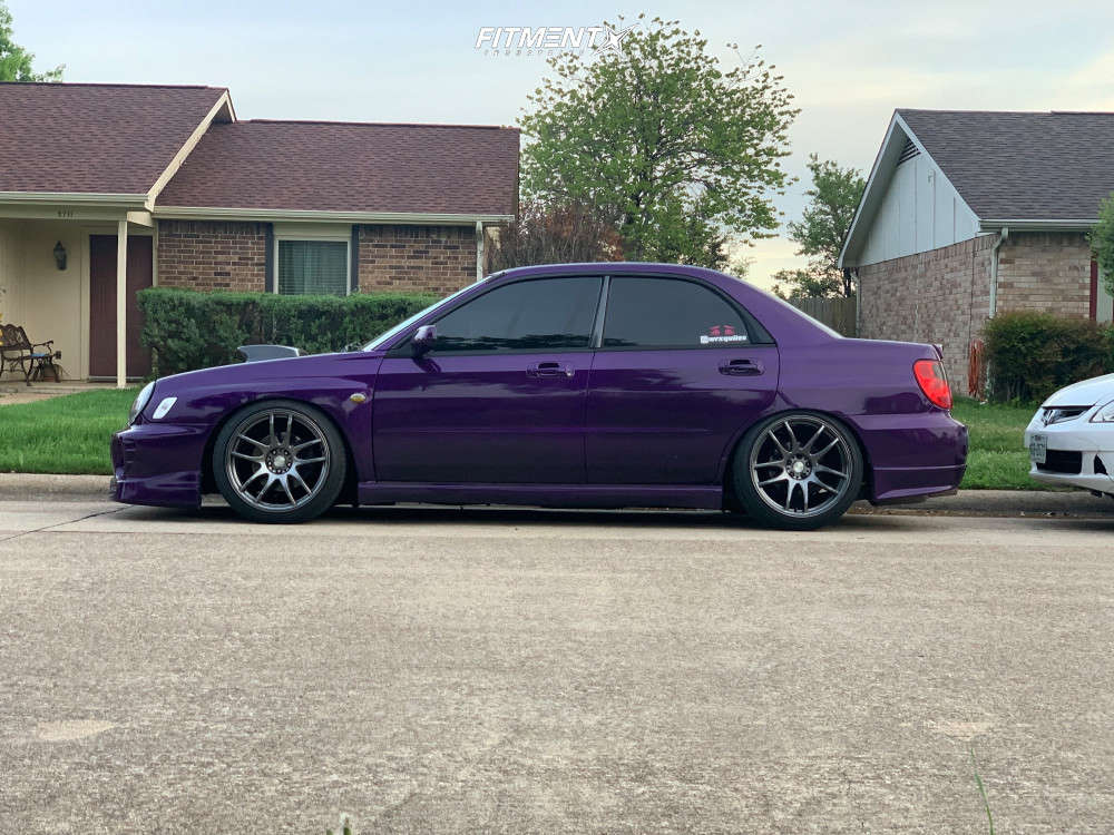 2002 Subaru WRX WRX with 18x9.5 ESR Sr08 and Federal 225x40 on ...