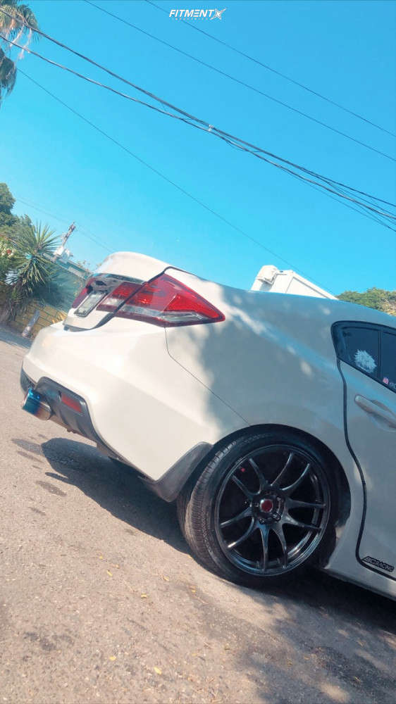 2013 Honda Civic EX with 18x9.5 ESR Sr08 and Royal Black 225x40 on ...