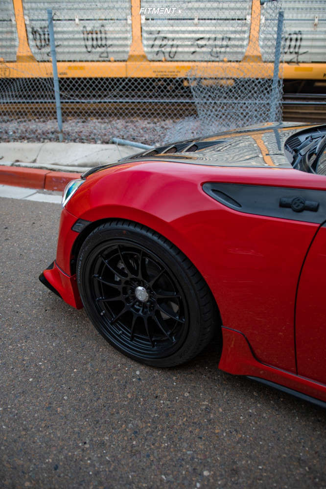 2016 Scion FR-S Base with 18x9.5 Enkei Nt03 and Hankook 255x35 on Coilovers | 972380 | Fitment ...