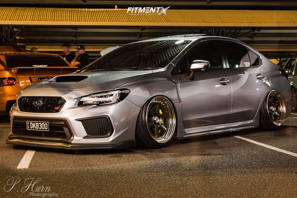 2019 Subaru WRX STI Sport with 19x10.5 Work Meister L1 3p and Nankang ...