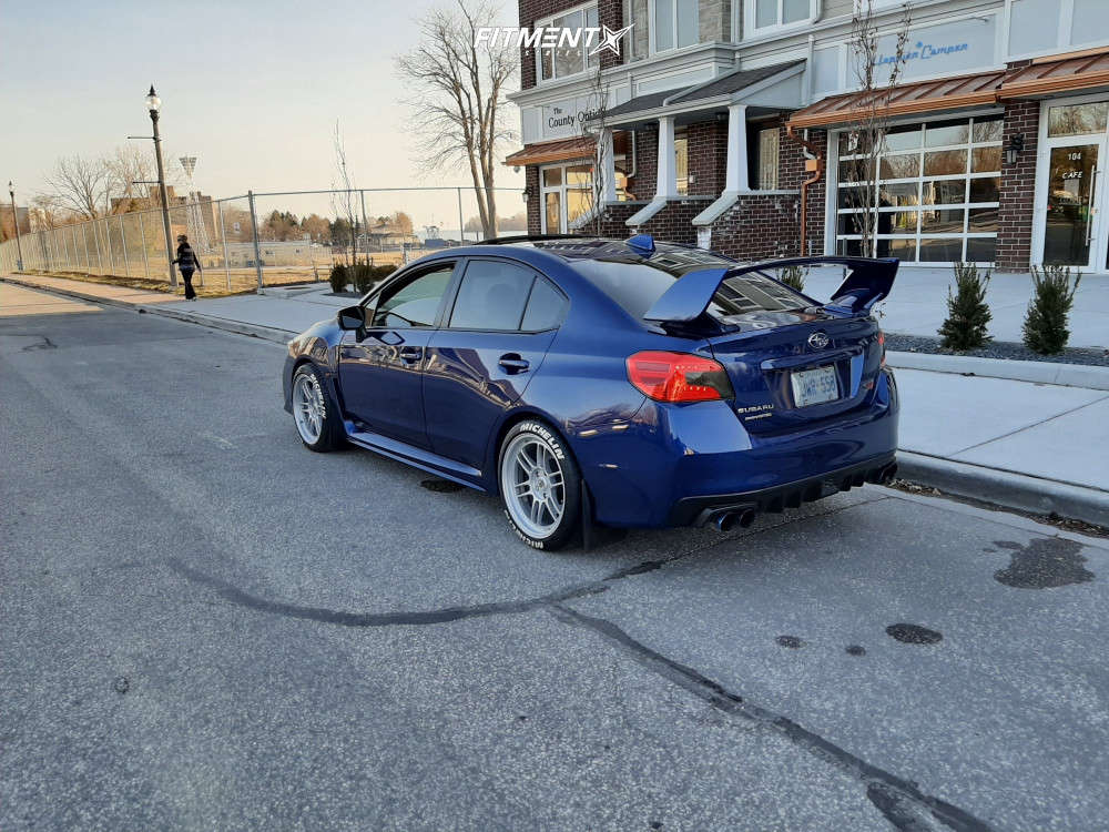 2016 Subaru WRX STI Limited with 18x10 Enkei RPF1 and Michelin 265x35 on Stock Suspension ...