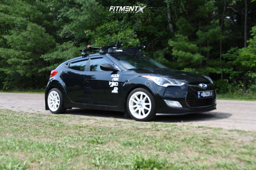 2016 Hyundai Veloster SE with 17x8 RTX STAG and Nexen 215x45 on Stock ...