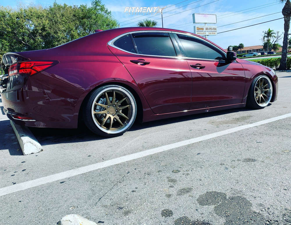 2015 Acura TLX Base with 19x9.5 Aodhan DS02 and Achilles 225x35 on ...
