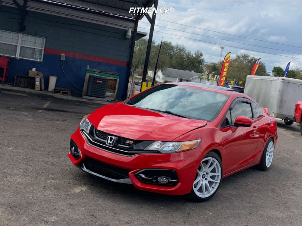 2015 Honda Civic Si with 17x9 MST Mt30 and Firestone 215x45 on ...