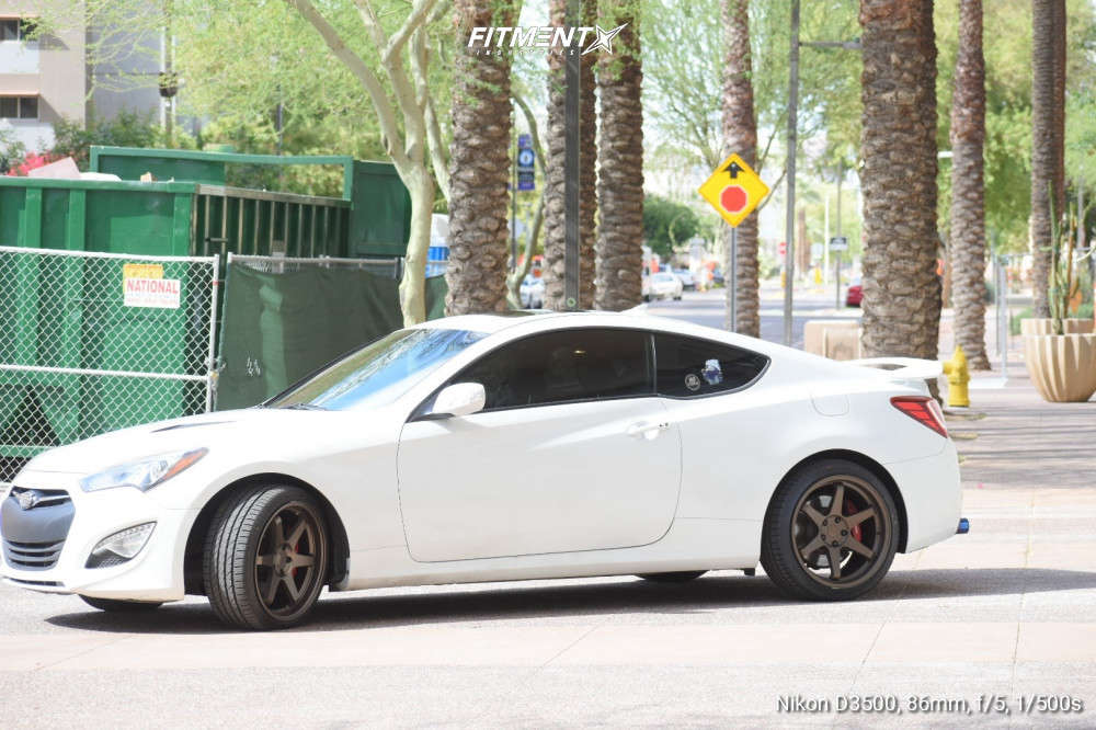 2013 Hyundai Genesis Coupe 3.8 Track with 19x9.5 ESR SR07 and Nankang ...