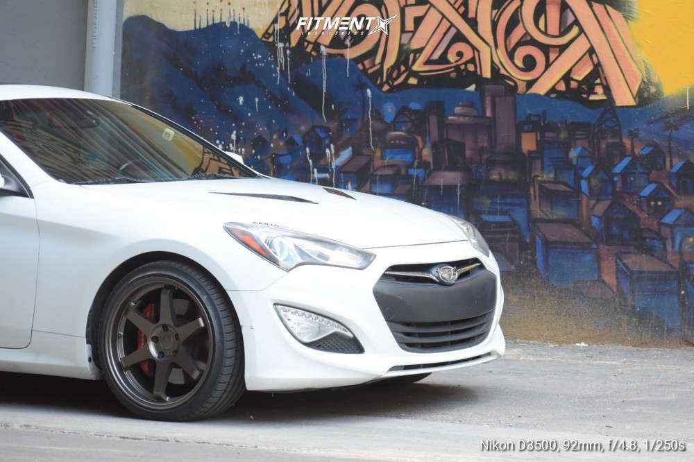 2013 Hyundai Genesis Coupe 3.8 Track with 19x9.5 ESR SR07 and Nankang ...