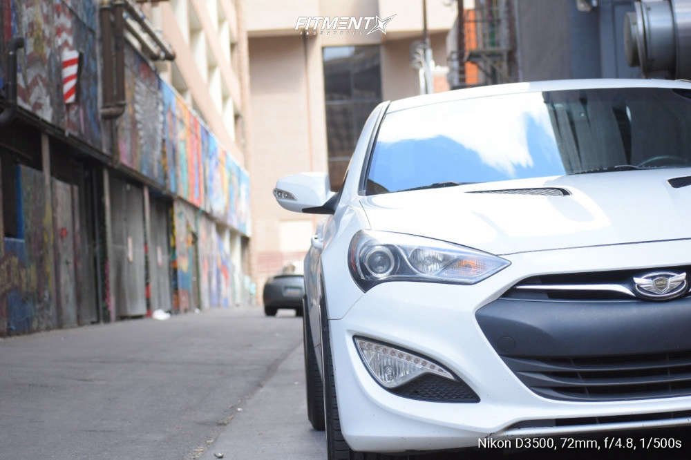 2013 Hyundai Genesis Coupe 3.8 Track with 19x9.5 ESR SR07 and Nankang ...