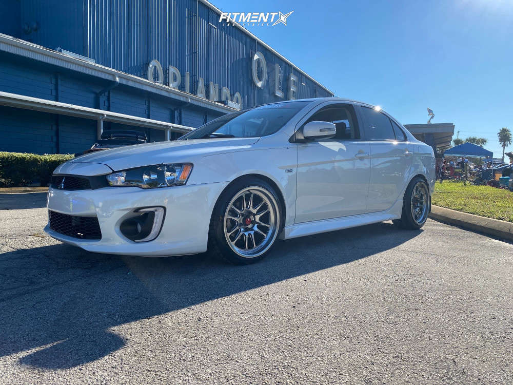 2017 Mitsubishi Lancer ES with 18x9.5 Aodhan Ah07 and Ohtsu 225x40 on ...