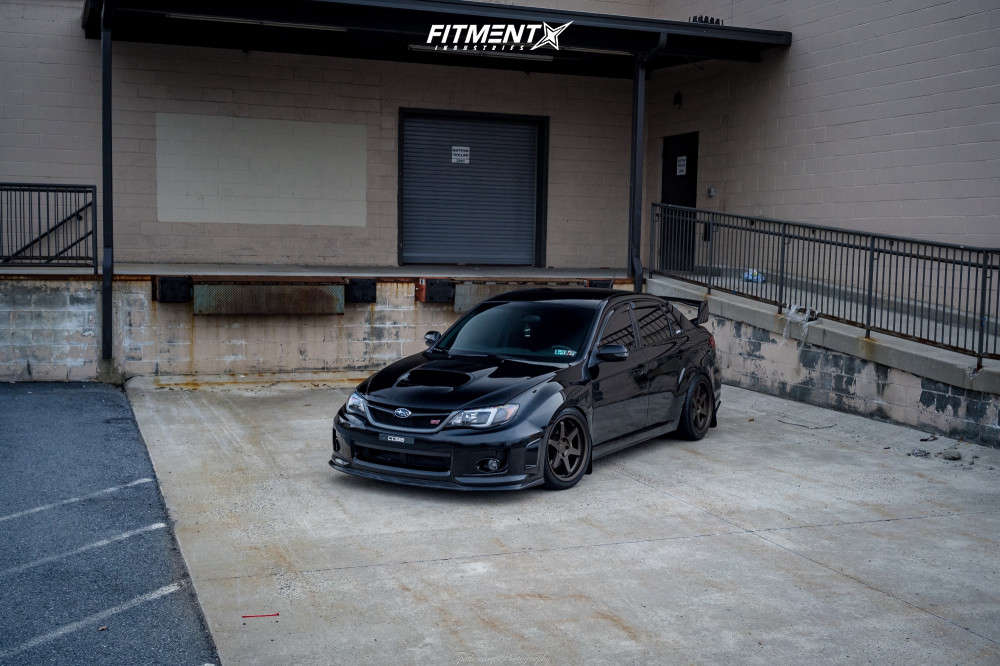 2011 Subaru Impreza WRX STI with 18x9.5 ESR Sr07 and Federal 245x40 on ...