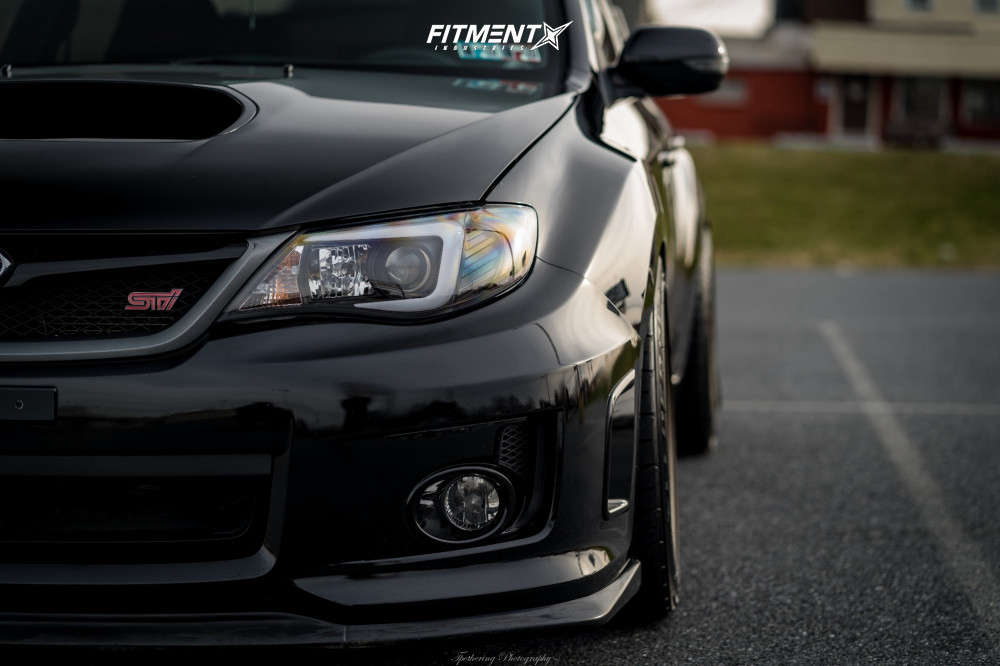 2011 Subaru Impreza WRX STI with 18x9.5 ESR Sr07 and Federal 245x40 on ...