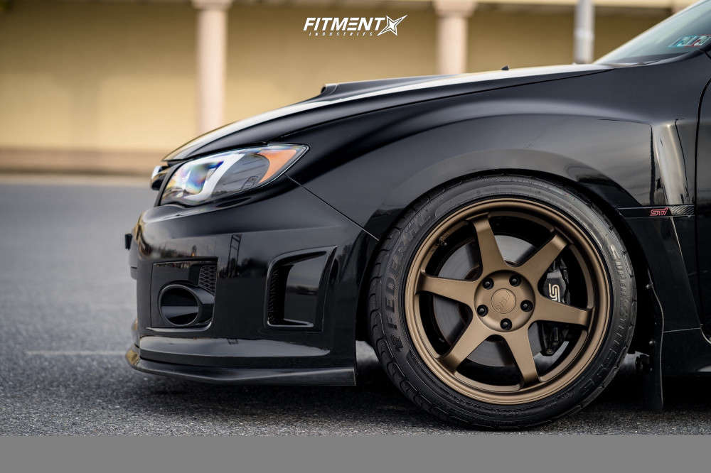 2011 Subaru Impreza WRX STI with 18x9.5 ESR Sr07 and Federal 245x40 on Coilovers | 976801 ...