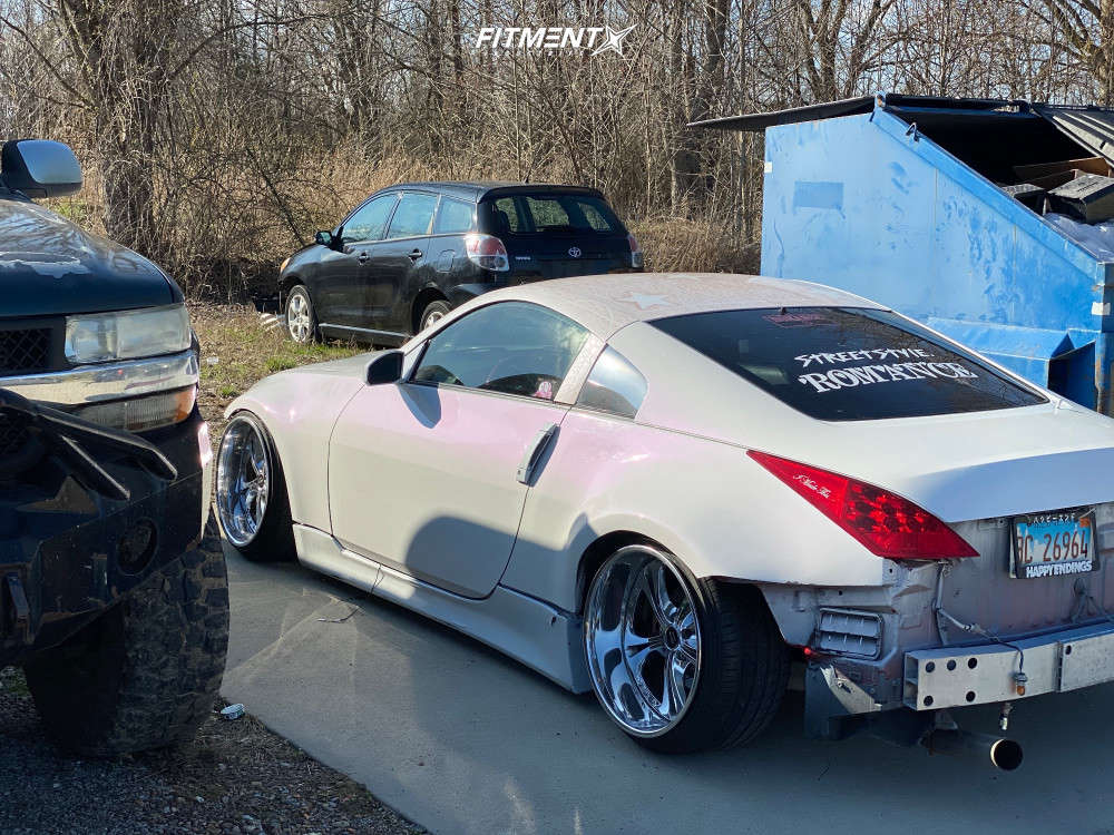 2007 Nissan 350Z Base with 18x11 Weds Cerberus Ii and Federal 235x35 on Coilovers | 977046 ...
